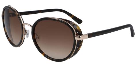 Bebe Tortoise Oversize Round W Swarovski Crystal Side Shields Eyedictive