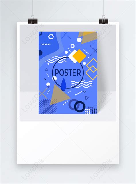 Memphis Style Generic Poster Design Template Imagepicture Free