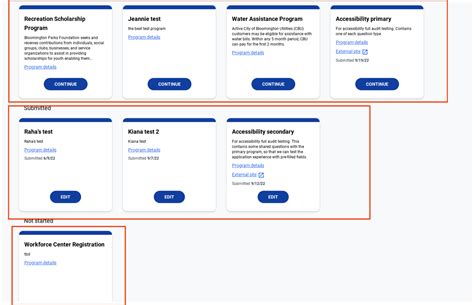 WCAG Identify In Progress Submitted And Not Started Sections To Screenreader Users