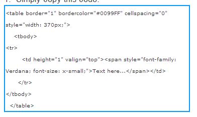 Nang S Lian Add A Border Around Blog Post Text HTML Code Auto Sized To Length