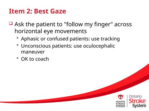 Stroke Assessment NIH Stroke Scale 1 Ppt Brain And Nervous System Disorders Diseases And