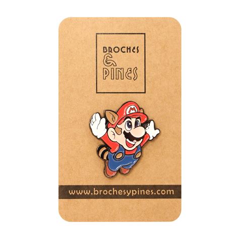 Pin Mario Mapache Videojuegos Broches Y Pines