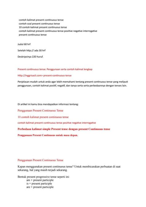 Contoh Simple Present Tense Positive Negative Interrogative Digitech