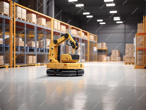 Premium Photo Efficiency Redefined Automation With Agv And Robotic