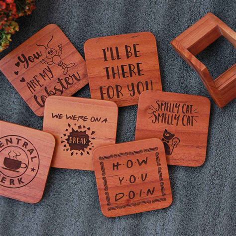 Wooden Coasters Table Coasters Custom Coaster Set Coasters Online