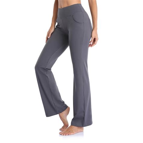 Mrulic Yoga Pants Women Yoga Pants High Waist Flare Leggings Wide