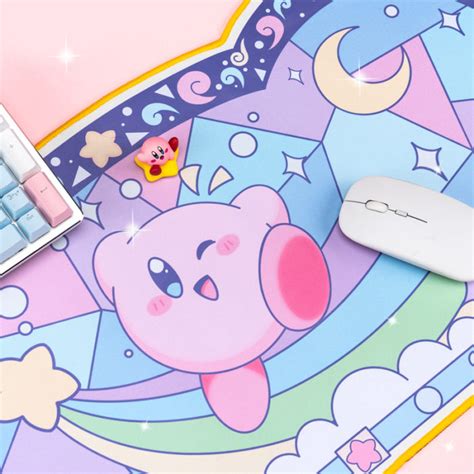Cute Kirby Desk Mat Kirby Keyboard Mat Gamer Girl Decor Ts For Kirby Lovers Regisbox