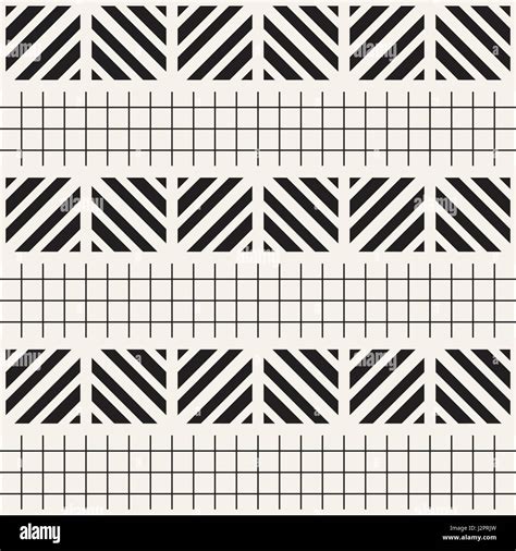 Vector Seamless Black And White Trendy Pattern Modern Stylish