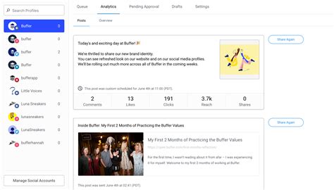 Buffer Analytics Unicornthesaurus