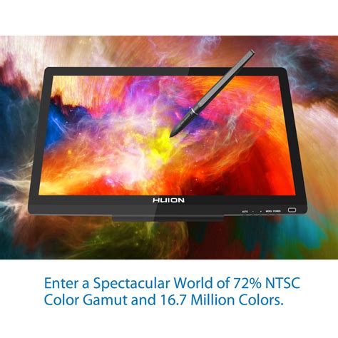 HUION GT-220 V2 Black Pen Display 21.5 Inch IPS Graphics Drawing Tablet ...