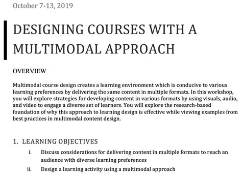 Designing Multimodal Approaches For Learning Techknowtools