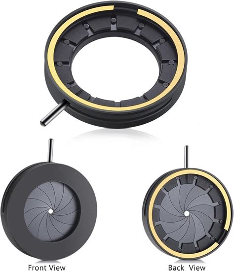 Adjustable Iris Diaphragm Microscope Aperture 15 23mm For Lab Microscope