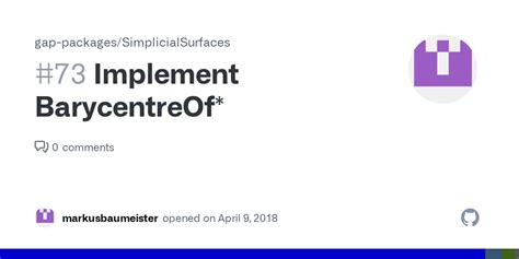 Implement Barycentreof Issue Gap Packages Simplicialsurfaces