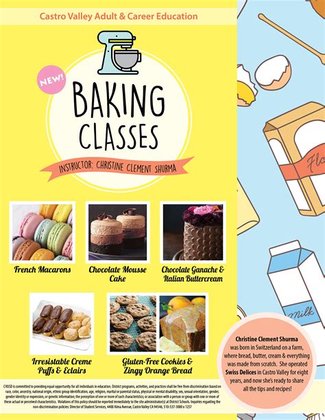 Baking Class Flyer On Behance