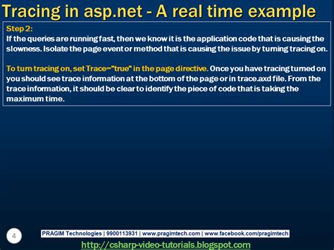 Sql Server Net And C Video Tutorial Part 81 Tracing A Real Time Example