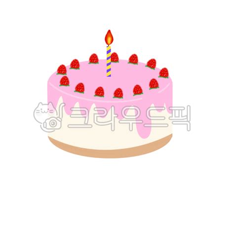 일러스트 스티커 다이어리스티커 인스 생일케이크 사진이미지일러스트캘리그라피 굼마미유튜버작가