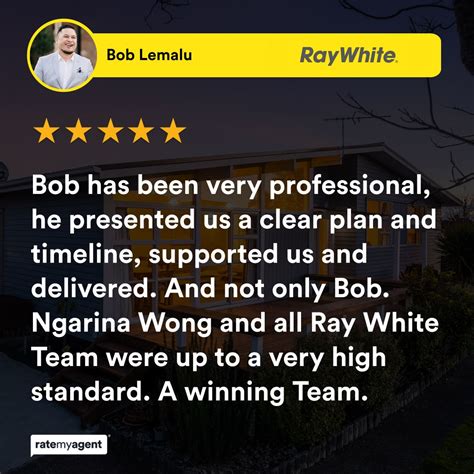 A Great Agent And Team” Thanks To My Vendors For This Latest Ratemyagent Review In Favona