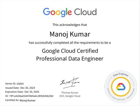 Gcp Dataengineer Certification Cloudcomputing Professionalgrowth