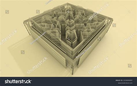 3d Illustration Architectural Structure Architects Modelers Stock