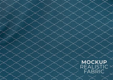 Textile Fabric Pattern Mockup Design Premium Psd