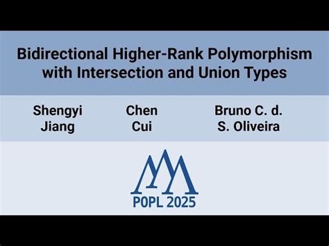 Free Video Bidirectional Higher Rank Polymorphism With Intersection