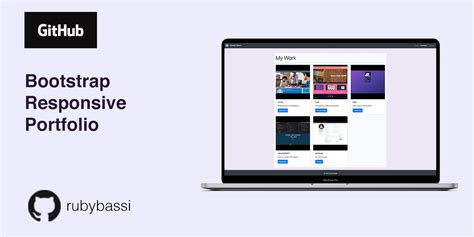 GitHub Rubybassi Pretty Cool Responsive Portfolio Using Bootstrap CSS Framework To Create A