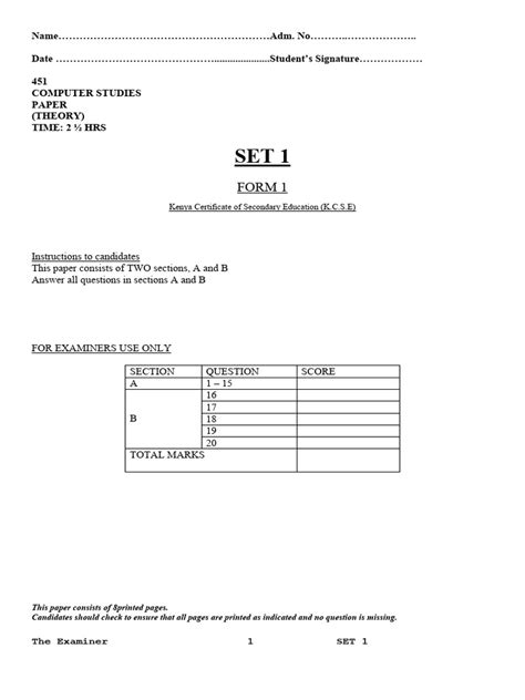 computer set 1 pdf computer keyboard information