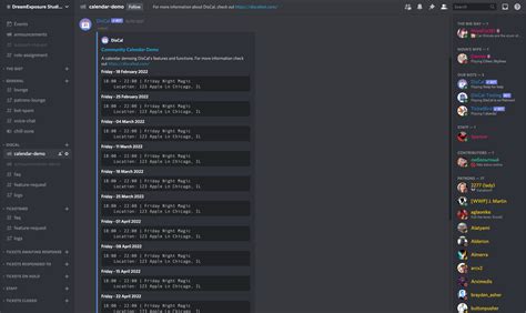 Discord Event Calendar Bot Merle Stevana