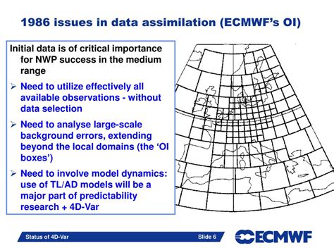 Ppt Status Of Four Dimensional Variational Data Assimilation