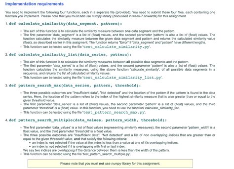 Solved Algorithm For Locating A Pattern In A Data Series The Chegg
