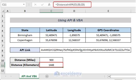 How To Calculate Distance Between Two Addresses In Excel 3 Ways