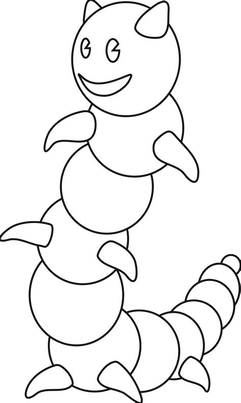 Download Smiling Cartoon Caterpillar