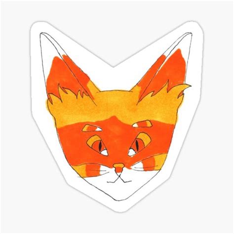 Candy Corn Kitty Sticker For Sale By Tsubasa Seiko Redbubble