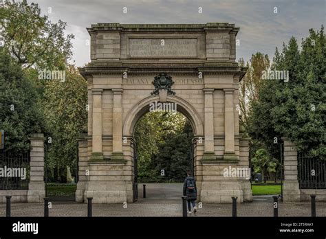 Grafton Street Entrance To St Stephens Green Park Which Is Fusiliers