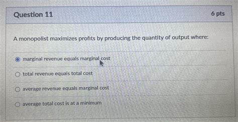 solved question 116 ﻿ptsa monopolist maximizes profits by