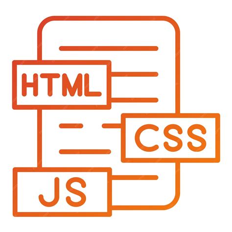 Premium Vector Html Js Css Icon Style