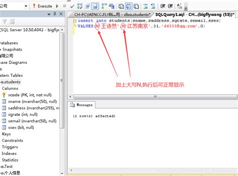 Sql数据库insert数据时，汉字字符显示为“？”insert 数据 为 Csdn博客