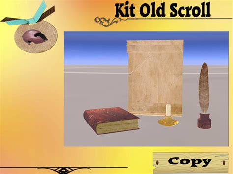 Second Life Marketplace Kit Old Scroll
