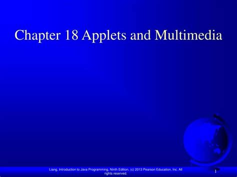 Ppt Chapter 18 Applets And Multimedia Powerpoint Presentation Free Download Id5425878