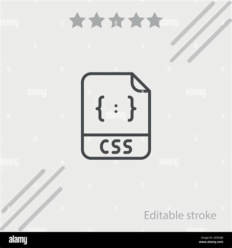 Css Vector Icon Modern Simple Vector Illustration Stock Vector Image