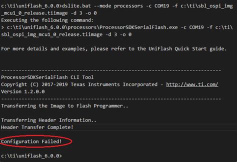 Tda4vmxevm Why Ospi Flash Downloads Failed Processors Forum