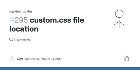 Customcss File Location · Issue 295 · Jupyterjupyter · Github
