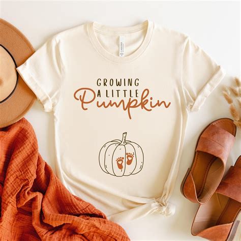 Growing A Little Pumpkin Shirt Fall Maternity Sweater Pregnancy