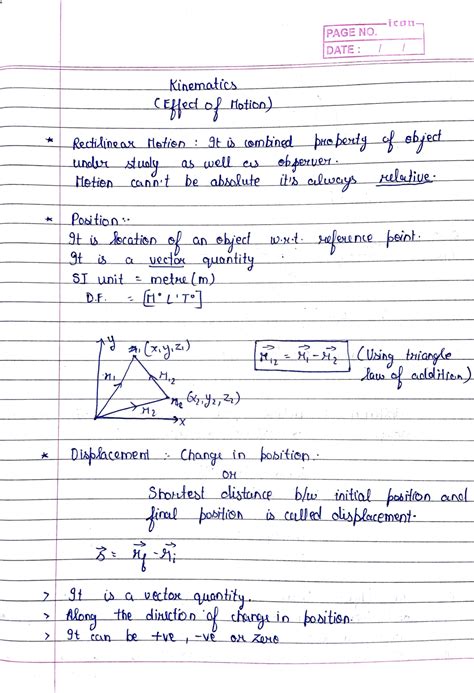 SOLUTION Kinematics Class Notes And Examples Studypool