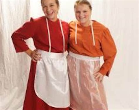 Amish Apron And Covering Set Xl Cap Kapp Prayer Bonnet With Strings Set