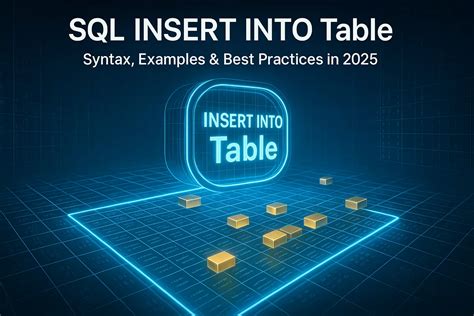 Sql Insert Into Table Syntax Examples And Best Practices 2025 Kaashiv Infotech Blog