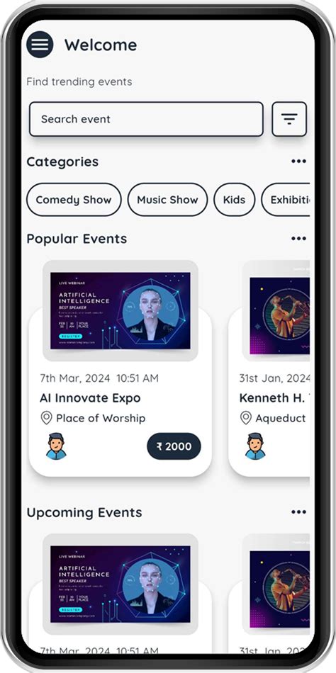 Event Pro Events Management And Booking Flutter App Ui Kit