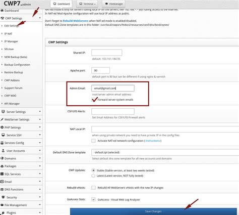 cara install centos web panel