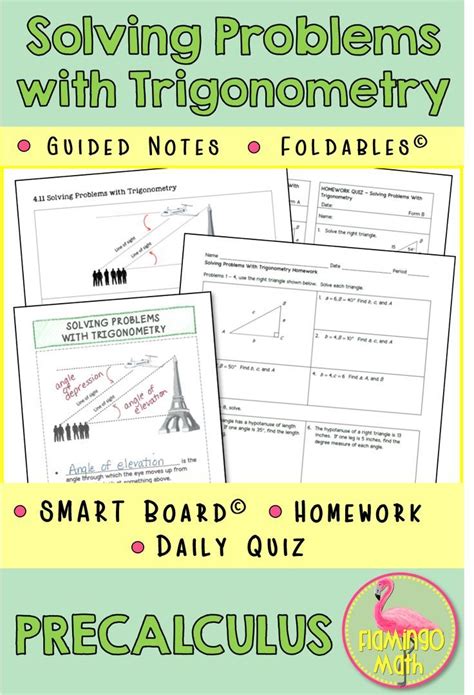 Modeling With Trigonometry With Lesson Video Unit 4 High School