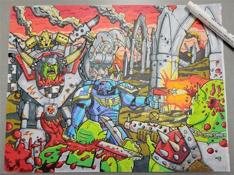 Assault Intercessor Vs The Waaaaagh Rspacemarines